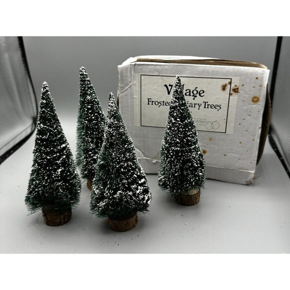 Department 56 | Holiday | Christmas Frosty Topiary Fir Trees Set Of 4 ...